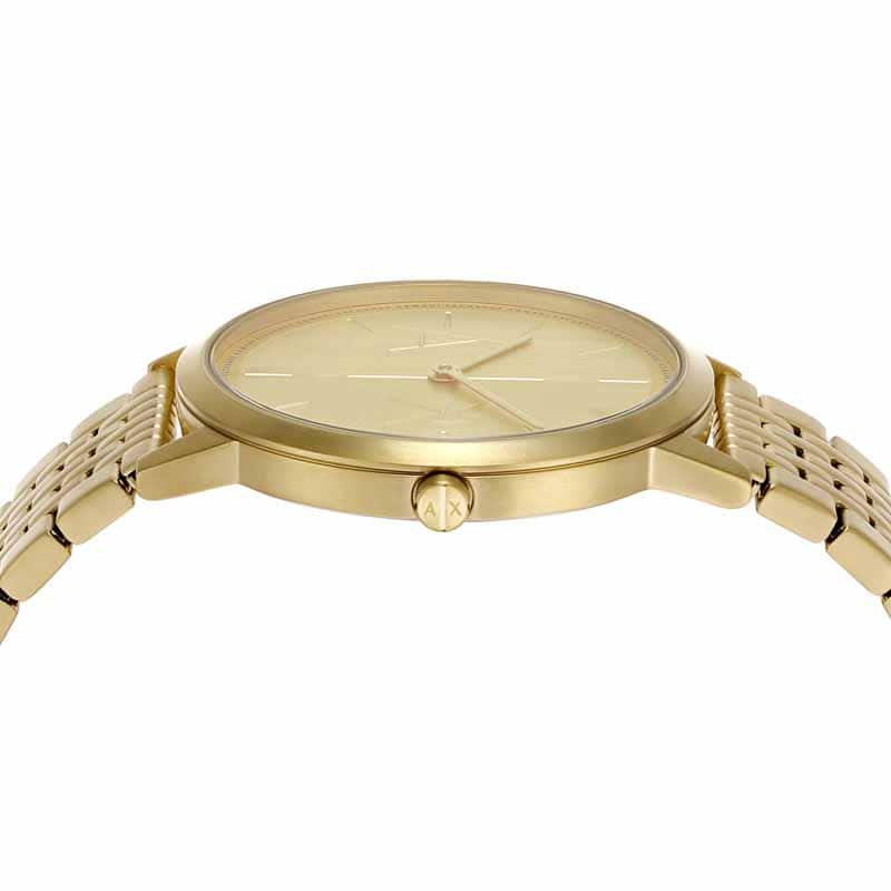 Buy Armani Exchange Gold Watch AX2871 Quartz, Stainless Steel Strap, 40 ...