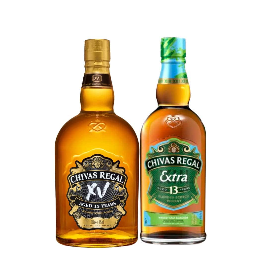 Buy Chivas Regal 15Yo 100 Cl & Chivas Regal 13Yo Extra Irish Cask Blended Scotch 100 Cl Combo at ...