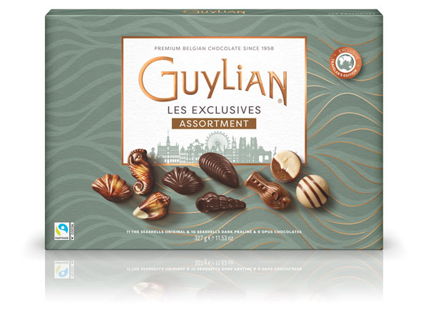 Buy Guylian Chocolate 72% Cocoa Dark Praline Seashells 337gm Chocolates ...