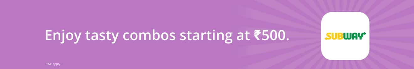 Subway Instore Offer, Deals & Coupons - Mumbai Airport